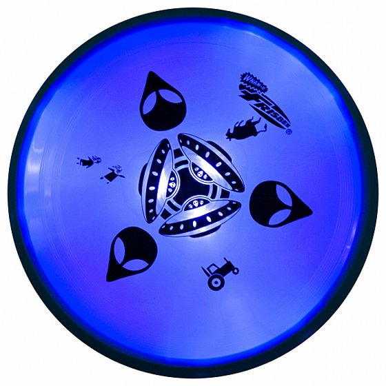 צלחת מעופפת פריזבי פריסבי אורות 200 גרם FRISBEE